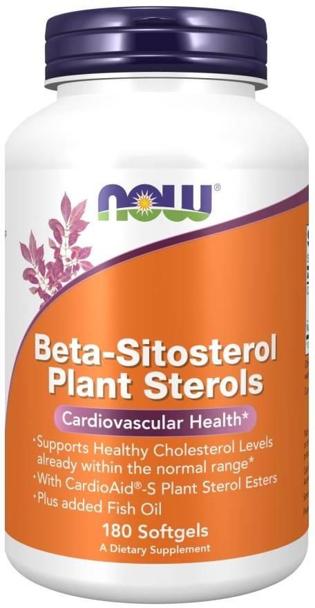 NOW Foods - Beta-Sitosterol Plant Sterols, 180 kaps - Opinie i ceny na ...