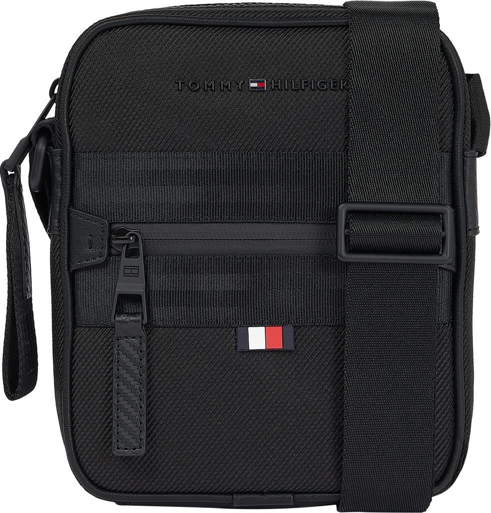 TOMMY HILFIGER TORBA LISTONOSZKA ELEVATED NYLON B MINI REPORTER BLACK ...