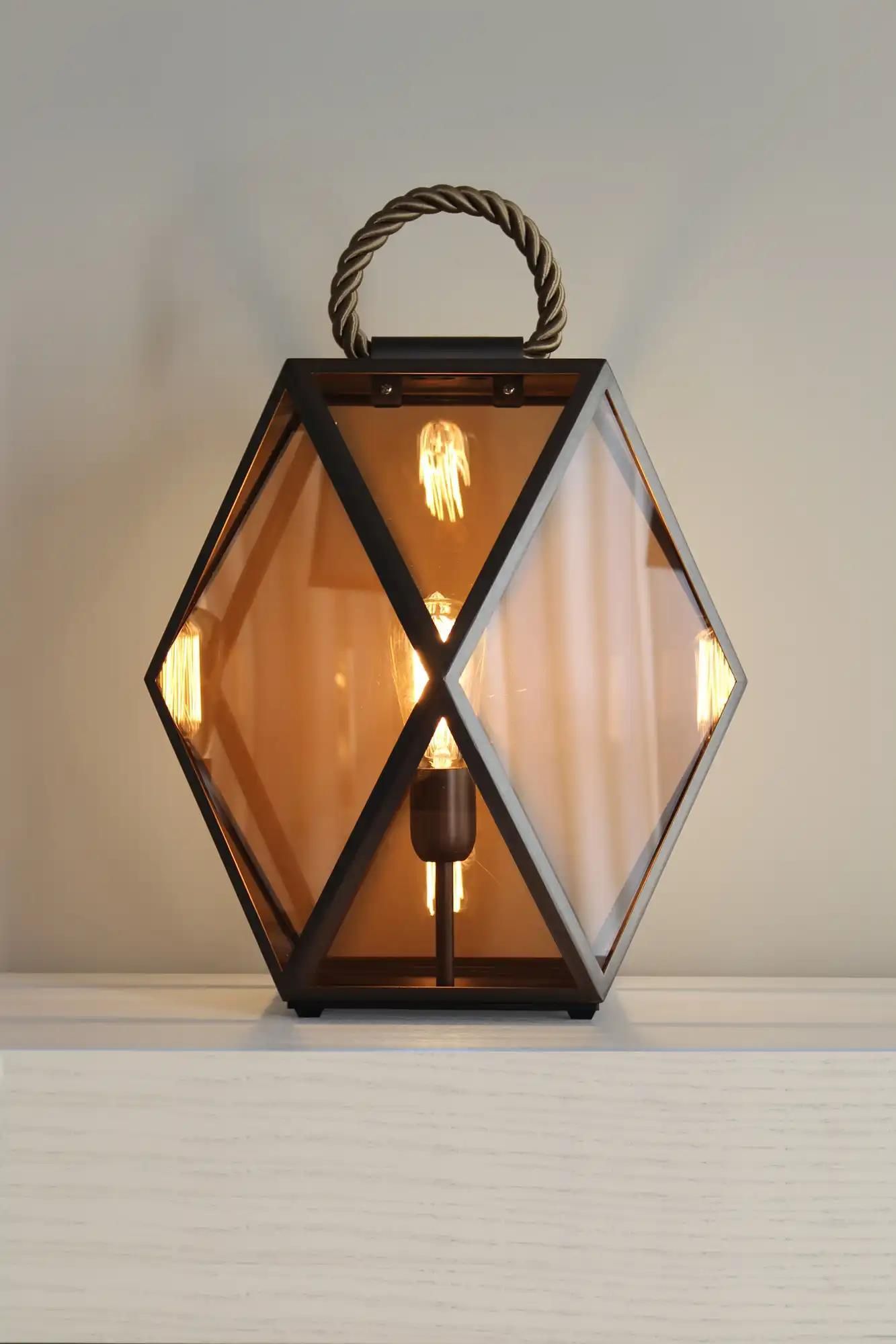 Contardi Lampion Zewnętrzny Muse Lantern Brązowy Wys. 25 Cm 44975 ...