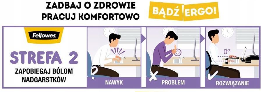 Fellowes Podkładka żelowa CRYSTAL pod nadg. niebieska (9117772 ...