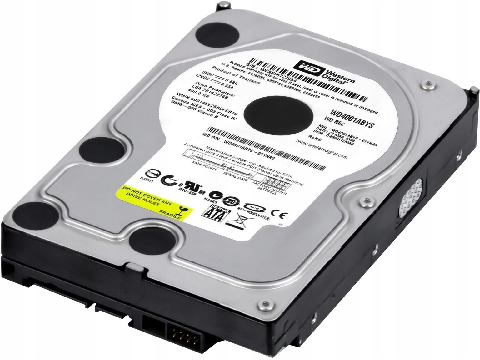 Dysk twardy WD CAVIAR 400GB SATA2 16MB (WD4001ABYS) - Opinie i ceny na Ceneo.pl