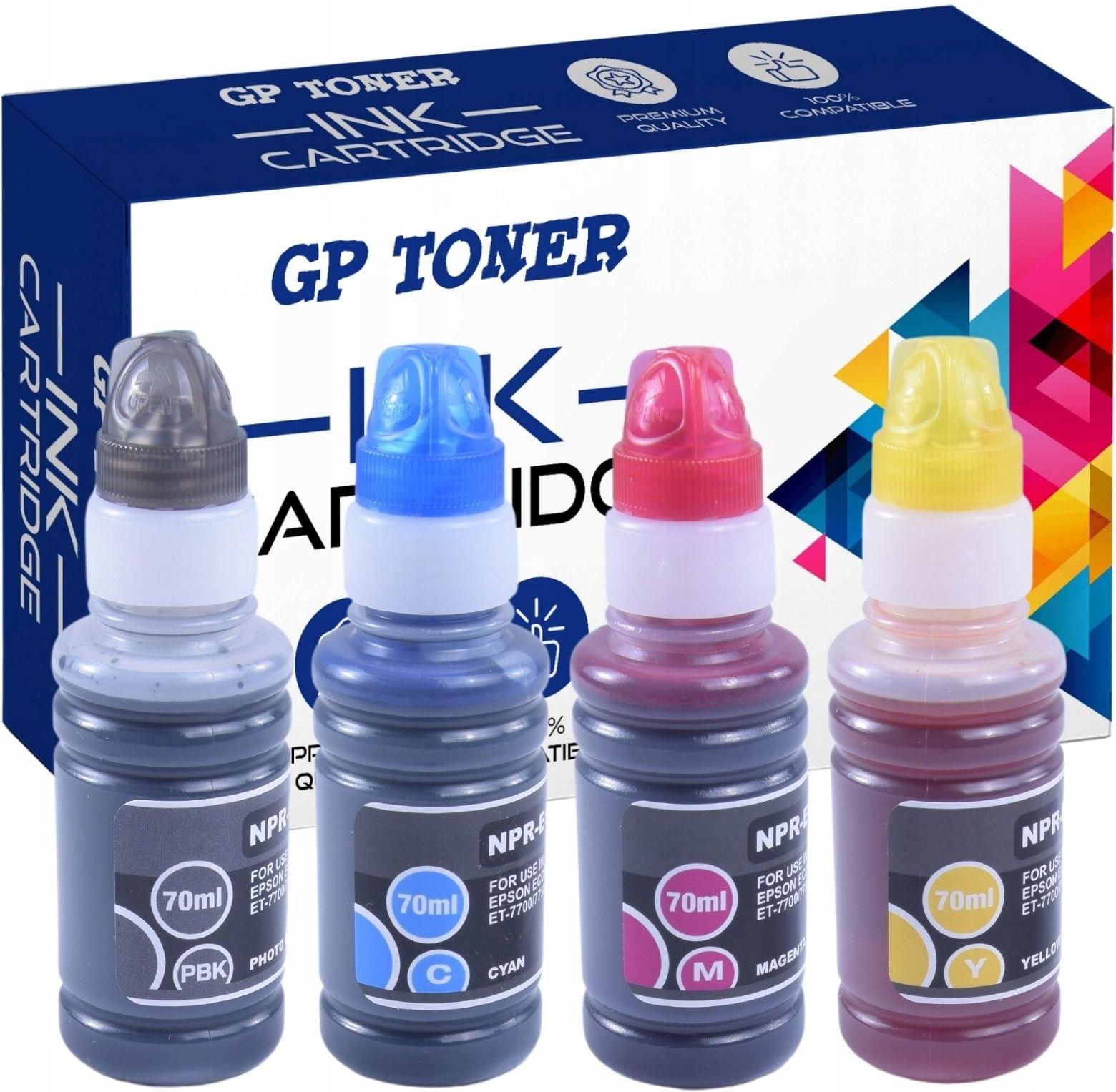 Tusz GP TONER 4X TUSZ DO EPSON 106 CMYK L7160 L7180 L7188 do drukarki ...