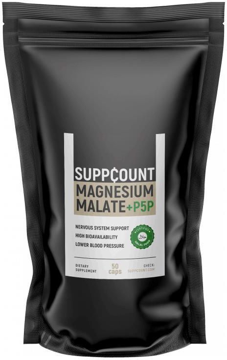 SUPPCOUNT Magnesium Malate + P5P 50 kaps. - Opinie i ceny na Ceneo.pl