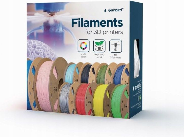 Filament Gembird 3DP-ABS1.75-01-GR Filament Abs - Opinie i ceny na Ceneo.pl