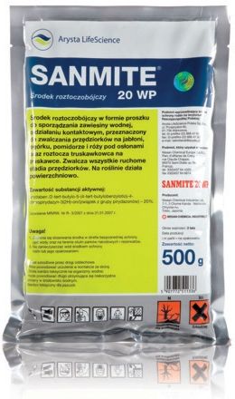 Arysta Sanmite 20 WP 0,5KG - Ceny i opinie - Ceneo.pl