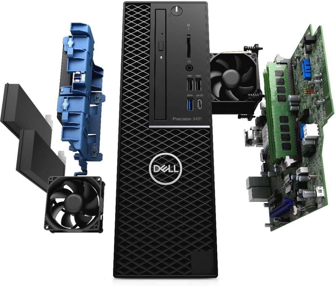 DELL Precision 3431 SFF Xeon E-2224G 4GB 256GB SSD 3NBD - Komputer ...