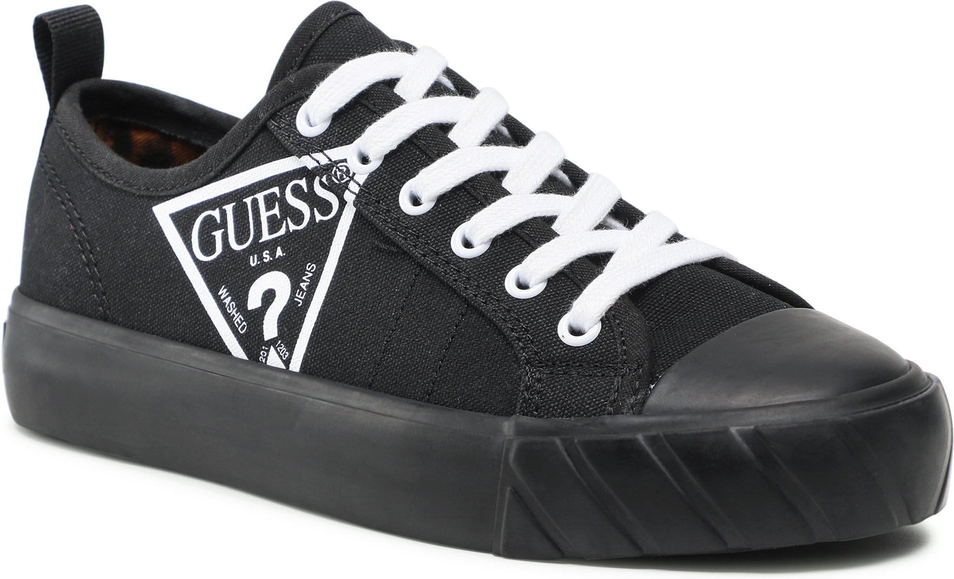 Trampki GUESS - FL5KRR FAB12 BLACK - Ceny i opinie - Ceneo.pl