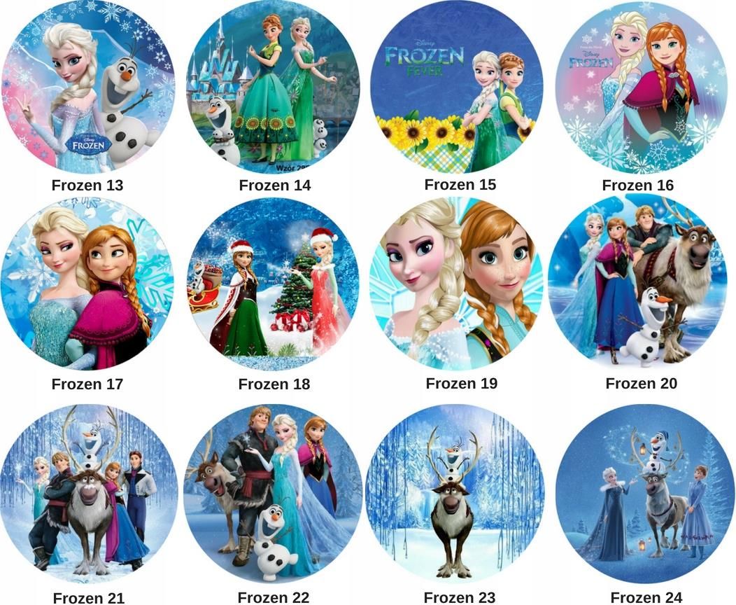 Opłatek na tort Frozen urodziny bajka +napis 9963682995 - Ceny i opinie ...