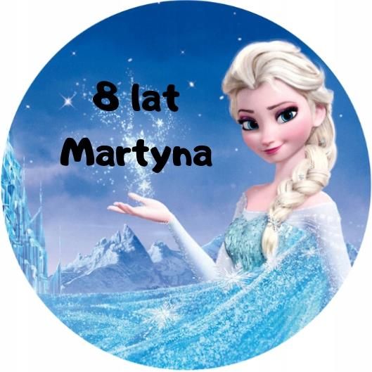 Opłatek na tort Frozen urodziny bajka +napis 9963682995 - Ceny i opinie ...