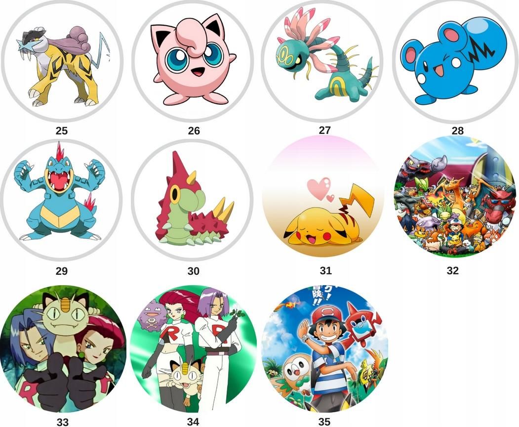 Pokemony Pokemon bajka anime opłatek tor 9814342953 - Ceny i opinie ...