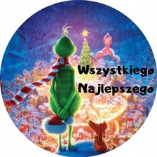 Opłatek na tort The Grinch and dog +napis 9937785271 - Ceny i opinie ...