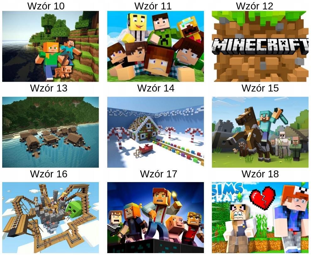 Minecraft Postacie Opłatek Na Tort A4 Grat+napis 9882835340 - Ceny i ...
