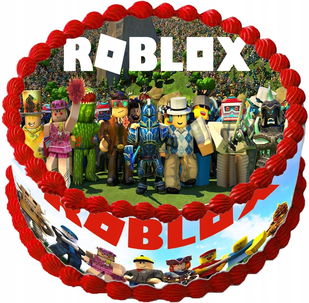 Zestaw Opłatek 28CM + Obwoluty Boki - Roblox Gry 11102469307 - Ceny i ...