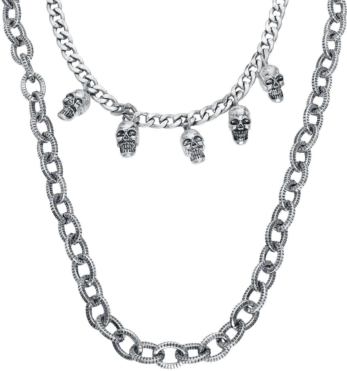 ROCK REBEL BY EMP - SKULL CHAIN - NASZYJNIK - SREBRNY - Ceny i opinie ...