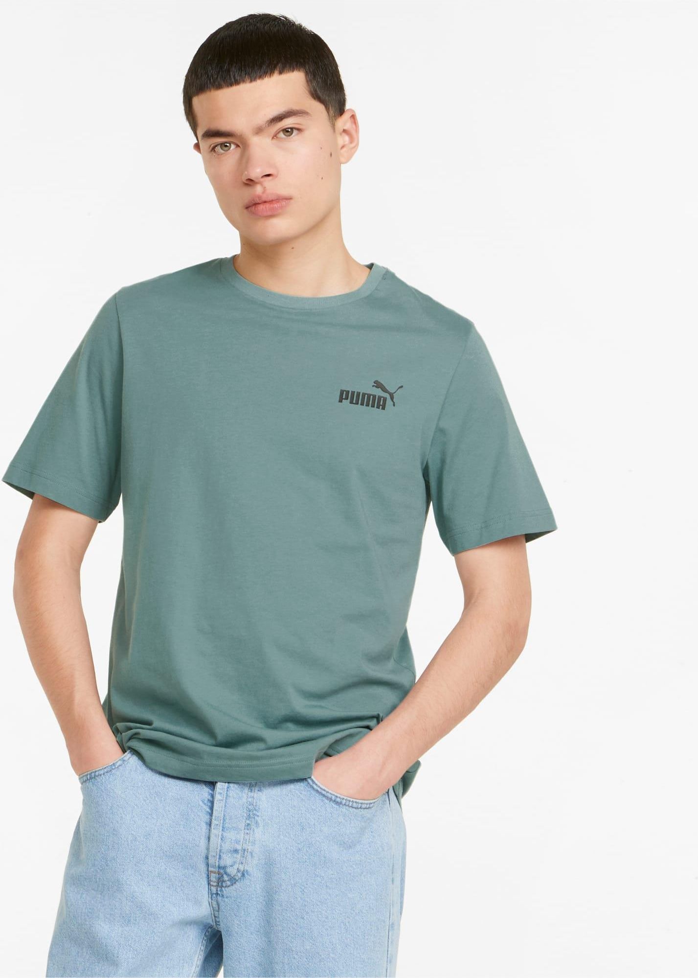PUMA Essentials Small Logo Men's Tee, Niebieski - Ceny i opinie - Ceneo.pl