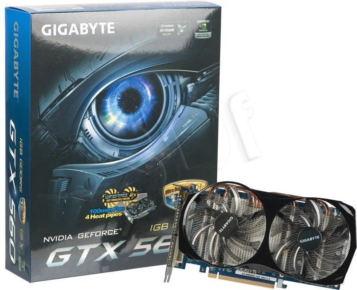Gigabyte GeForce with CUDA GTX 560 WINDFORCEx2 1GB DVI&HDMI (PCI-E) (GV ...
