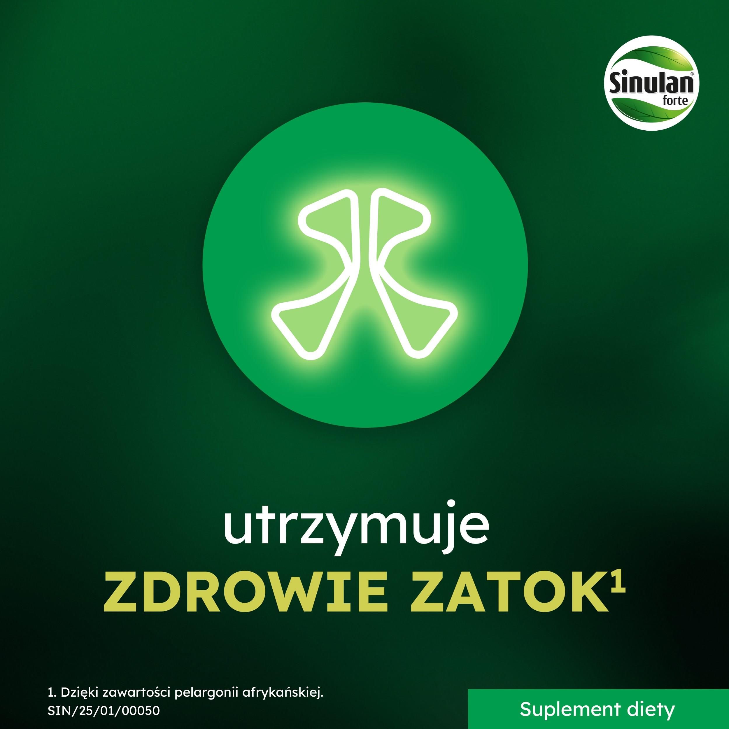 Sinulan Forte Tabletki powlekane wspierające komfort oddychania i układ ...