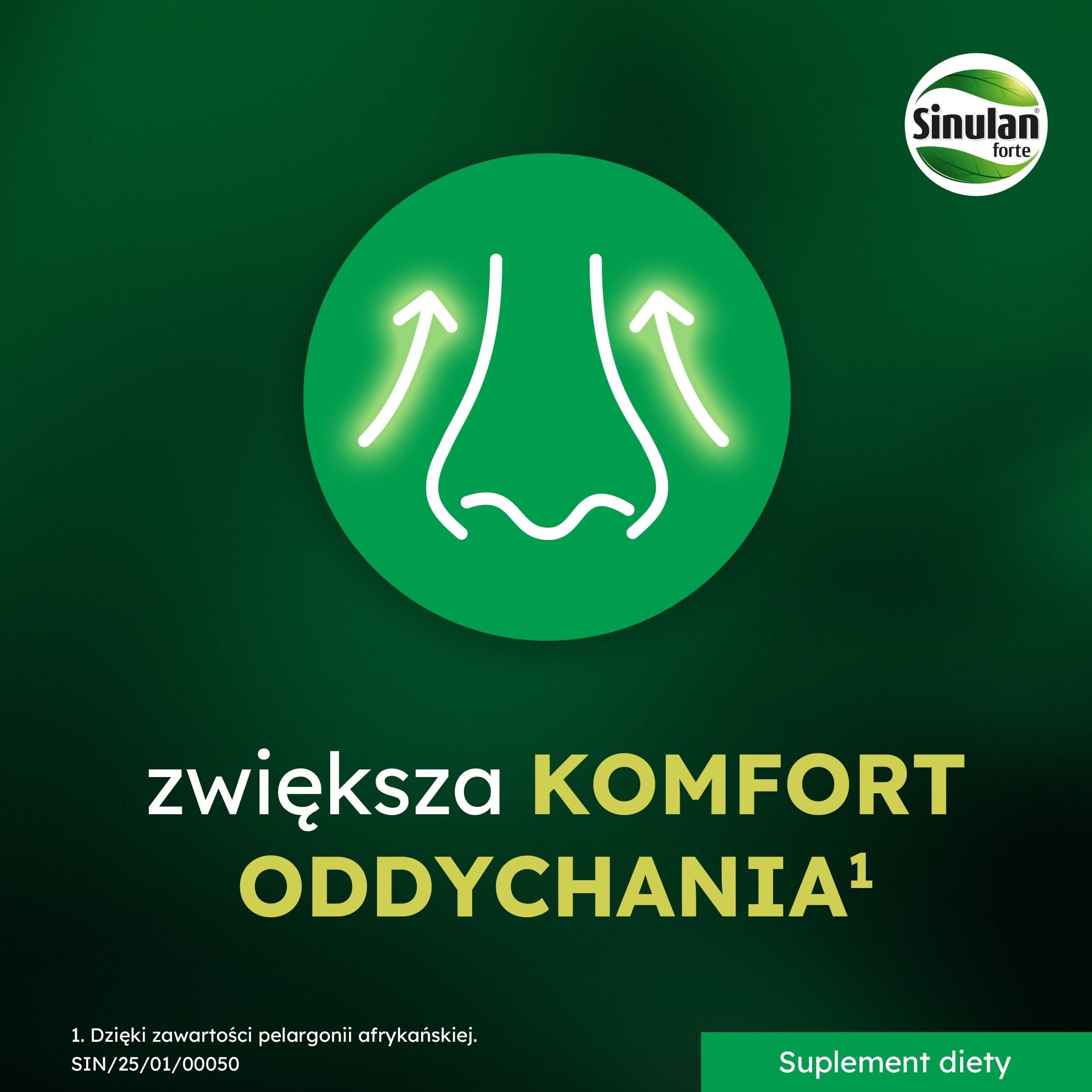 Sinulan Forte Tabletki powlekane wspierające komfort oddychania i układ ...