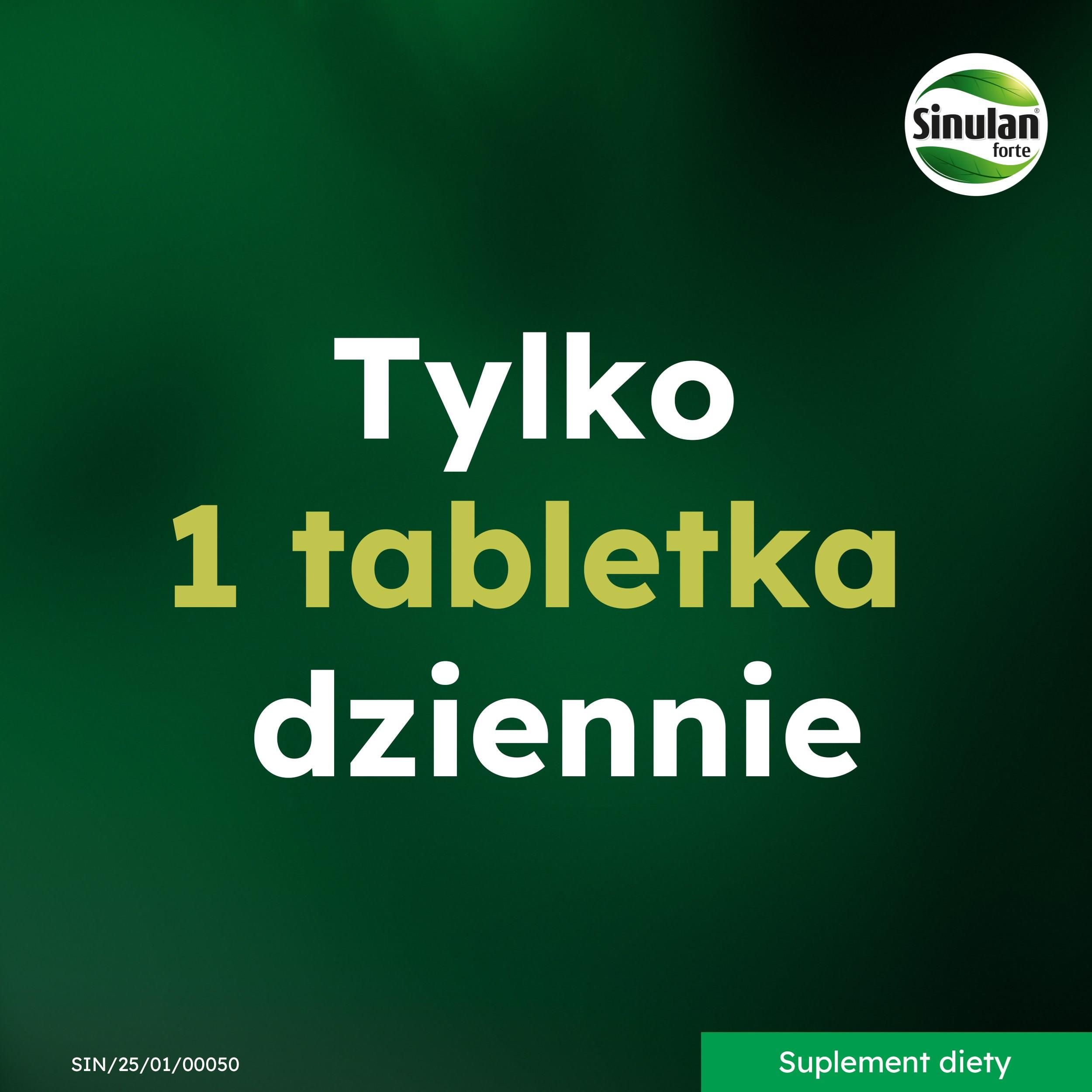Sinulan Forte Tabletki powlekane wspierające komfort oddychania i układ ...