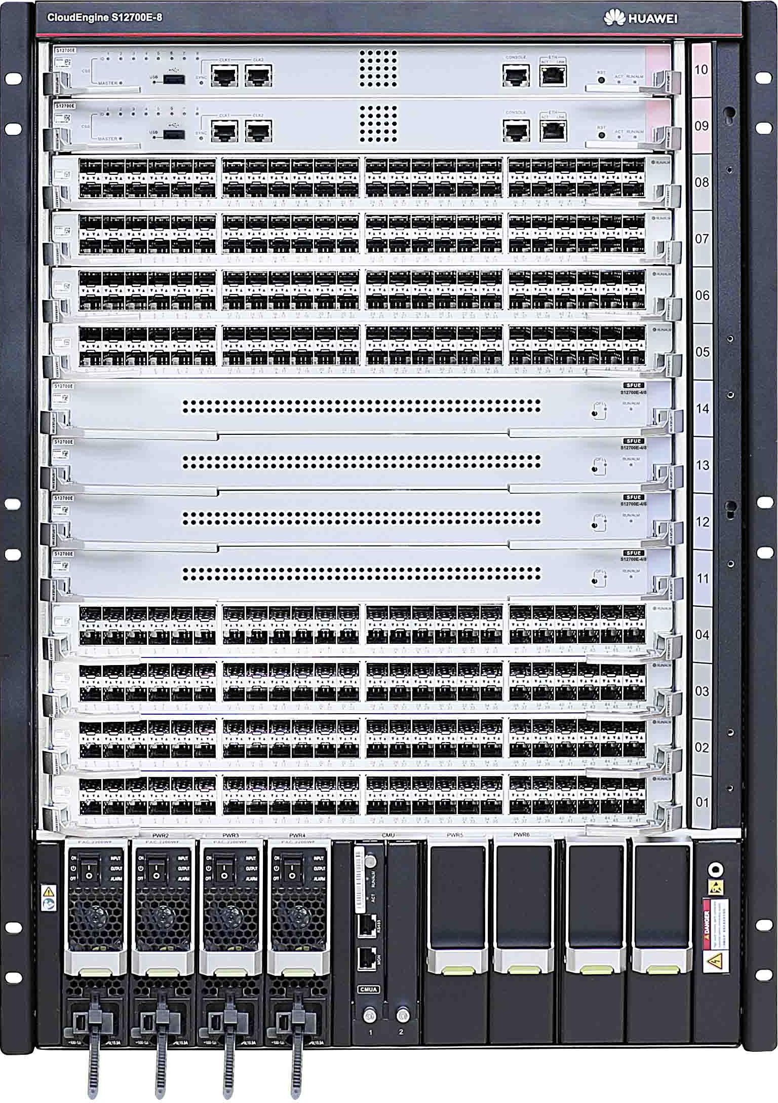 Huawei S12700E-8 Switch Cloudengine S12700E - 38.4 Tbit/S, 28800 Mpps ...