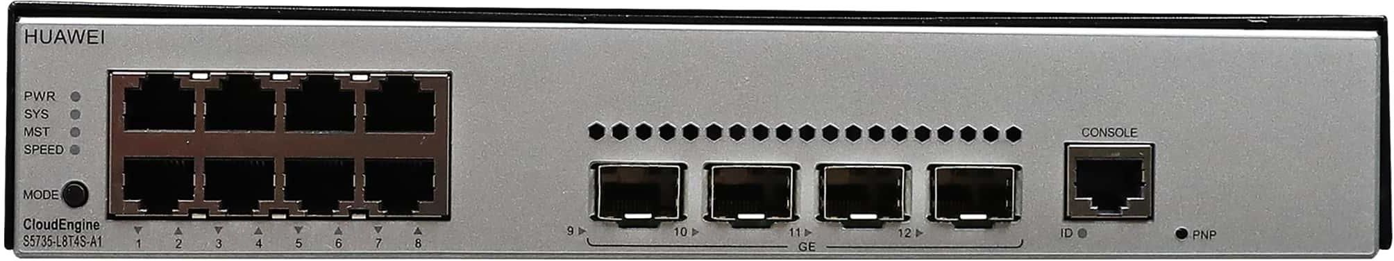 HUAWEI S5735-L8T4S-A1 Switch 8X10/100/1000Base-T Ports, 4Xge Sfp, Zasilacz Ac (S5735L8T4SA1 ...