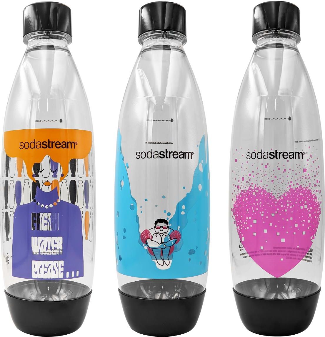 SodaStream Butelki Multicolor 1L 3szt. - Opinie i ceny na Ceneo.pl