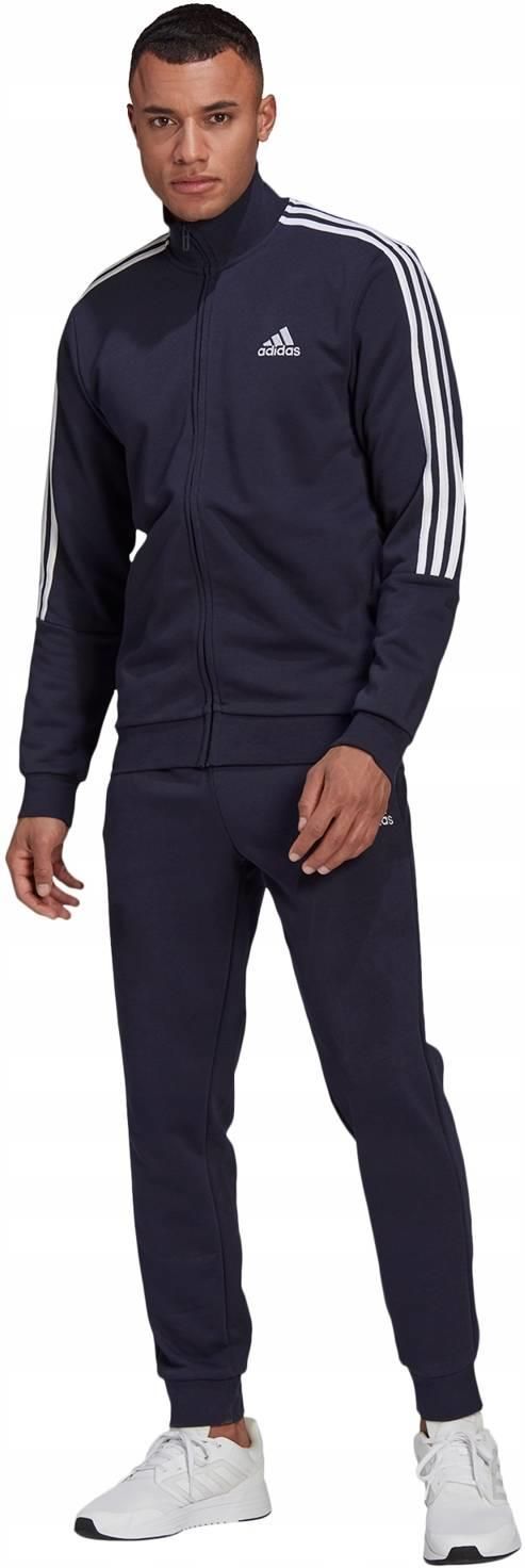 Adidas Dres Sportowy Essenttials Tracksuit Granatowy - Ceny i opinie ...