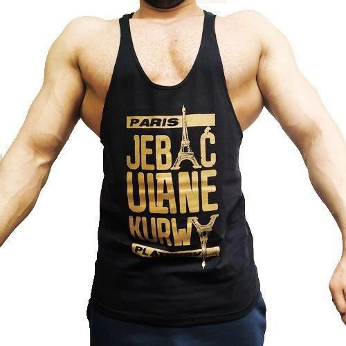 Giorgio Ulani Tank Top Juk Gold On Black - Ceny i opinie - Ceneo.pl