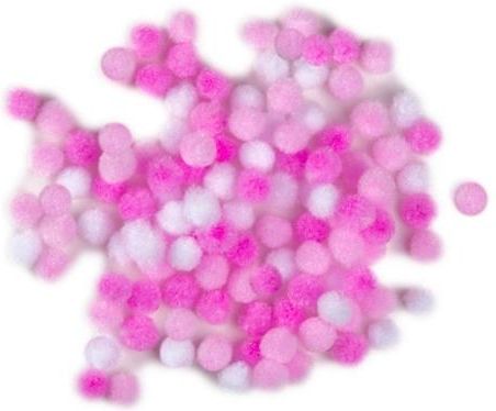 Pomponiki 9 mm opak 120 szt MIX Różowe - Ceny i opinie - Ceneo.pl
