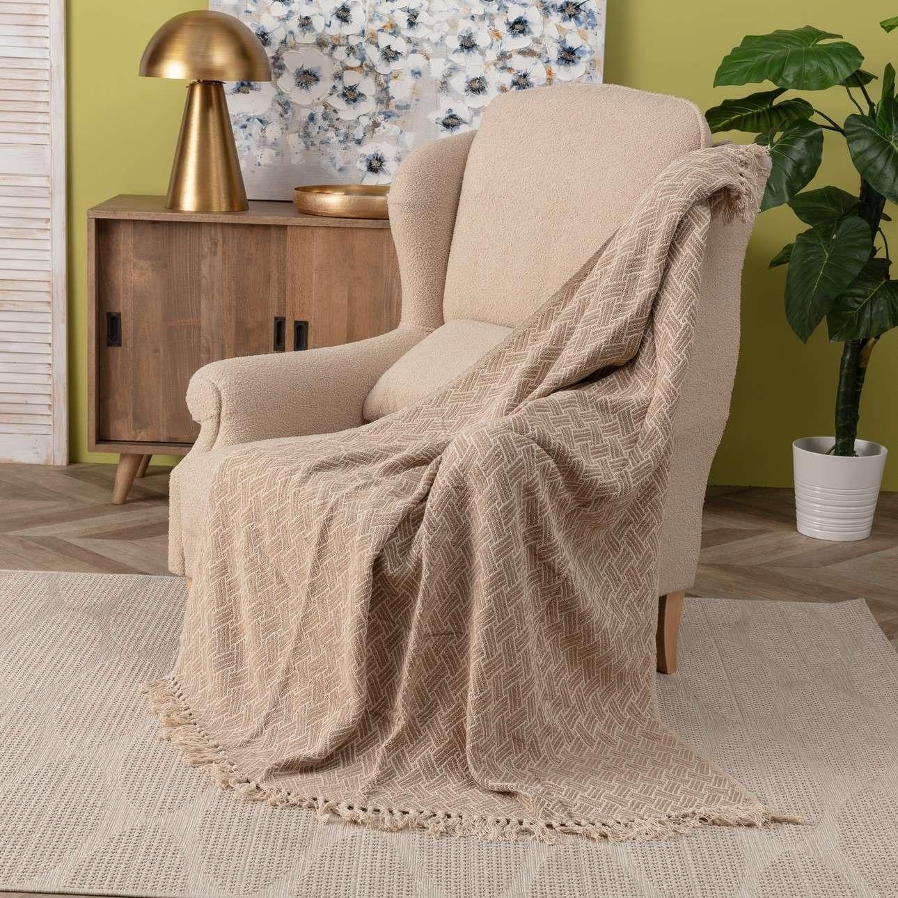 Dekoria Pled Visby 130X160Cm Beige&Cream 814-627 - Opinie i atrakcyjne ...