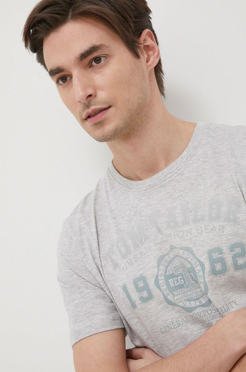 Tom Tailor T-shirt męski kolor szary melanżowy - Ceny i opinie - Ceneo.pl