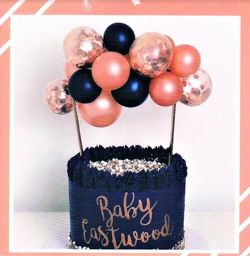 Balony Foliowe Zestaw Na Tort Urodzinowy 10Szt Róż (KX5503) - Ceny i ...