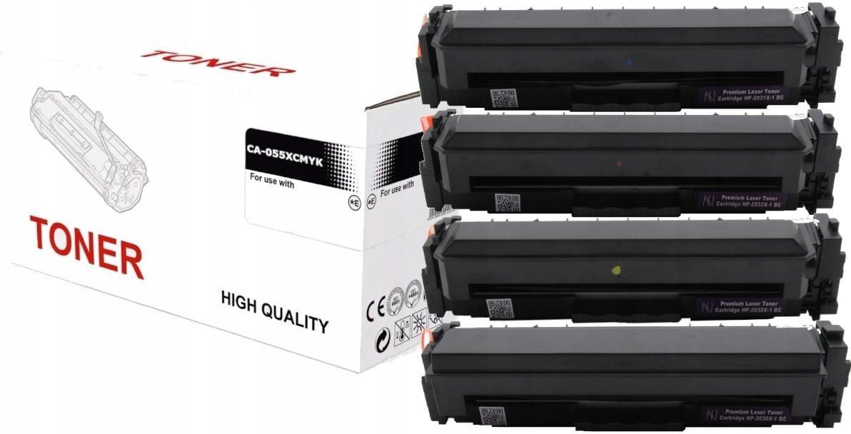 WHITE BOX TONER CANON LBP663 MF742CDW MF744CDW CRG055 CMYK (WBCRG055HY ...