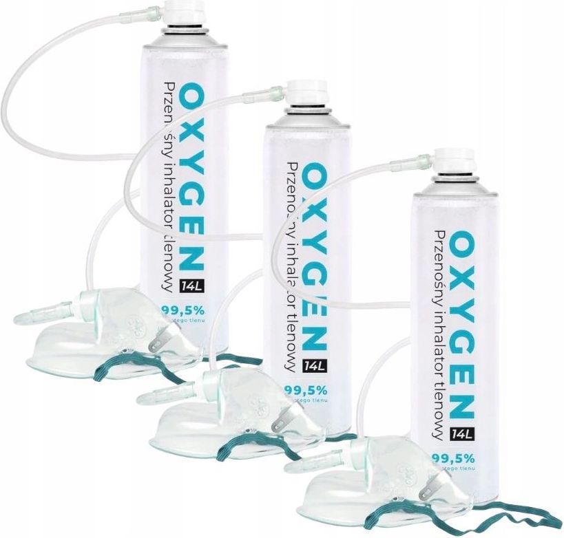 3szt. POLSKI Tlen Inhalacyjny 14L + maska 99% MEDYCZNY - Ceny i opinie ...