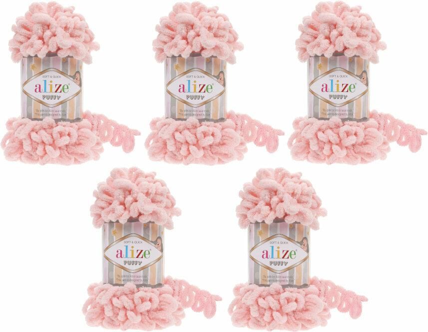 Alize Puffy Set 340 Powder Pink - Ceny i opinie - Ceneo.pl