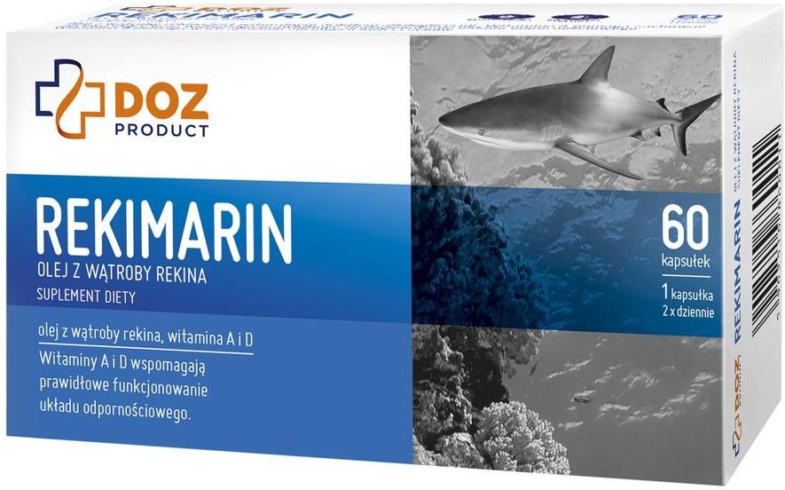Doz PRODUCT Rekimarin, olej z wątroby rekina 60 szt. - Opinie i ceny na ...