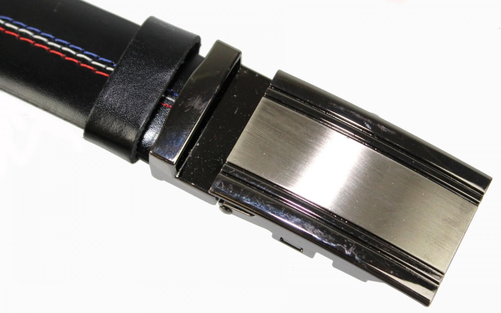 Wizytowy Pasek Skórzany 30 mm COMPLEX (PL) Pełna Klamra AUTOMAT/ZĄBEK ...