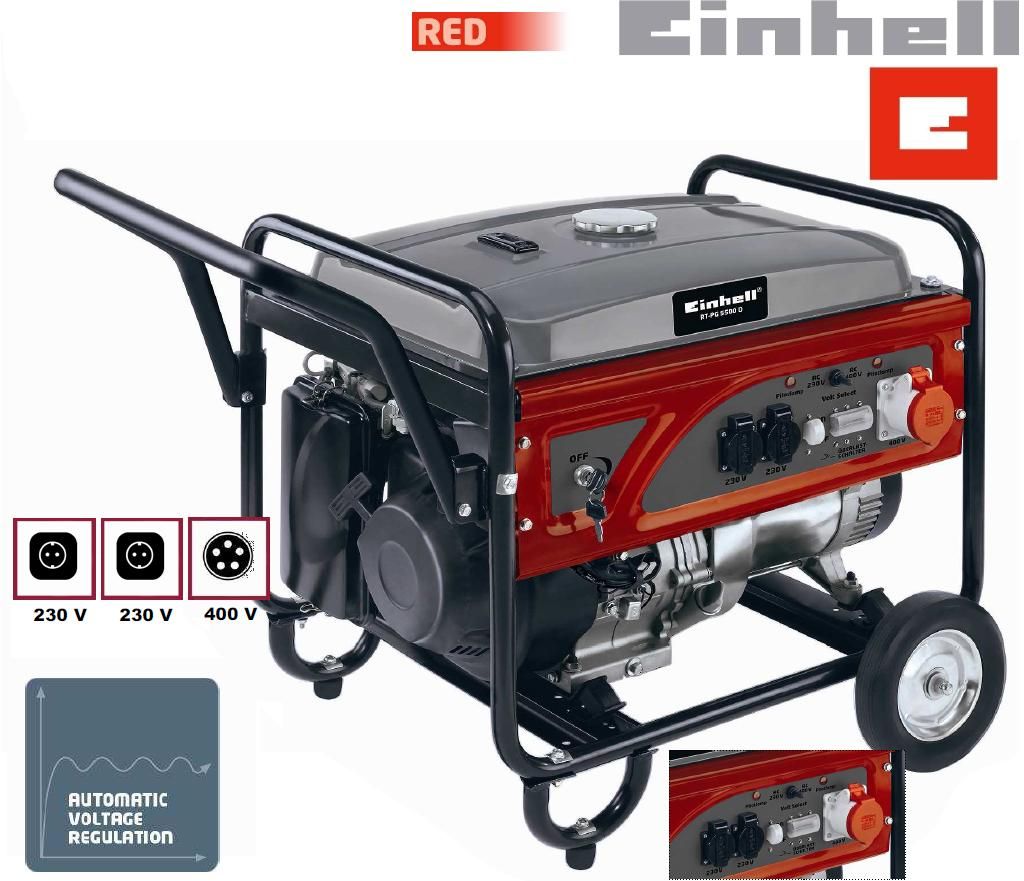 Generator prądu Einhell 5,5kW RT-PG 5500/1 D - Opinie i ceny na Ceneo.pl