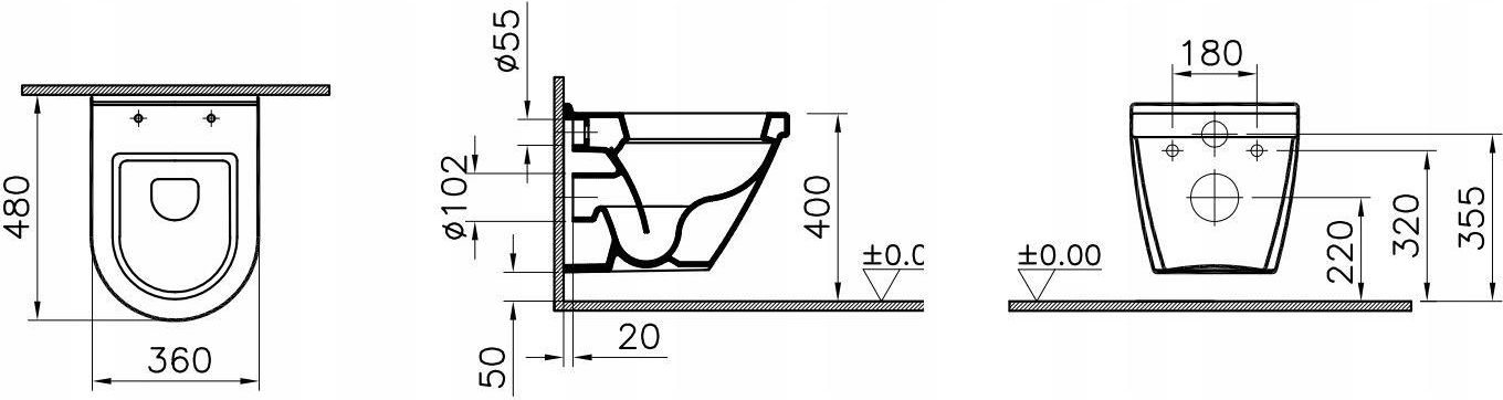 Miska WC VitrA s50 krótka 5320L003-0075 - Opinie i ceny na Ceneo.pl