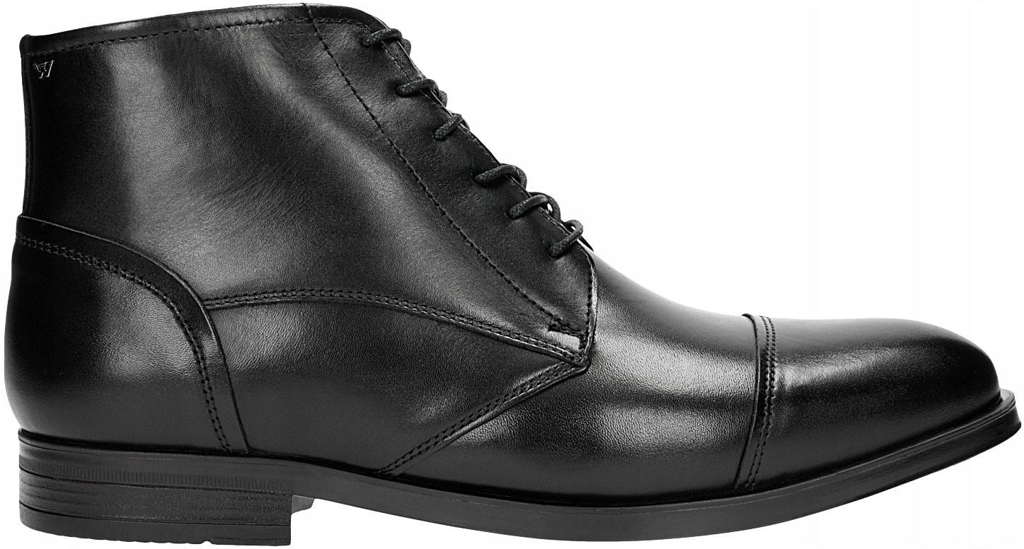 Buty Wojas trzewiki ze skóry licowej czarne r. 41 - Ceny i opinie ...