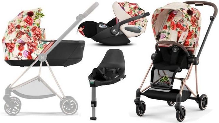 Wózek Cybex Platinum Cybex Mios 3.0 Spring Blossom Light Głęboko ...