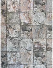 TAPETA A18055 KAFLE SZARY BETON RDZA - Opinie i ceny na Ceneo.pl