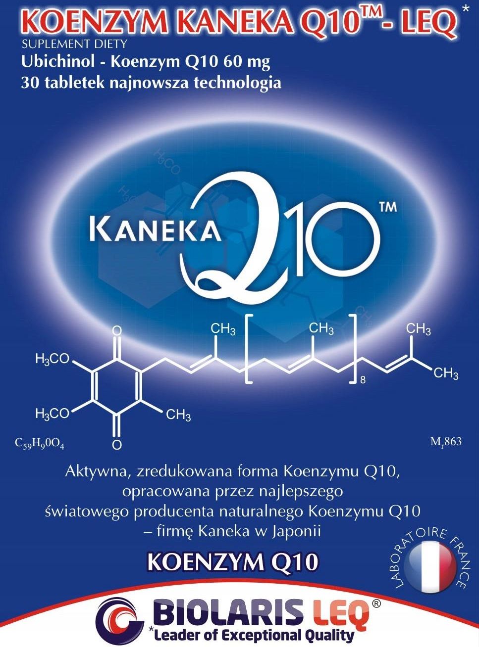 Koenzym Q10Leq Kaneka 60 Mg 30 Tabl. - Opinie i ceny na Ceneo.pl