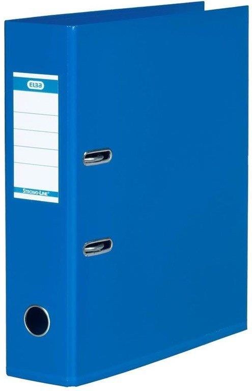 Elba &Strong Line& Lever Arch File Pp Exchangeable Spine Label C Blue ...