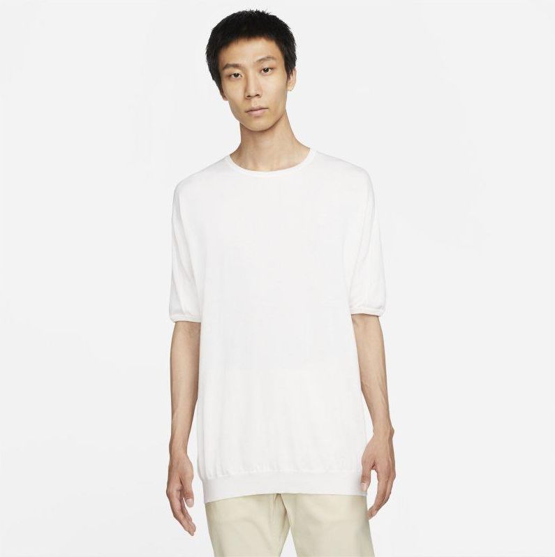 Nike Męska dzianinowa koszulka z krótkim rękawem Nike ESC - Biel - Ceny ...