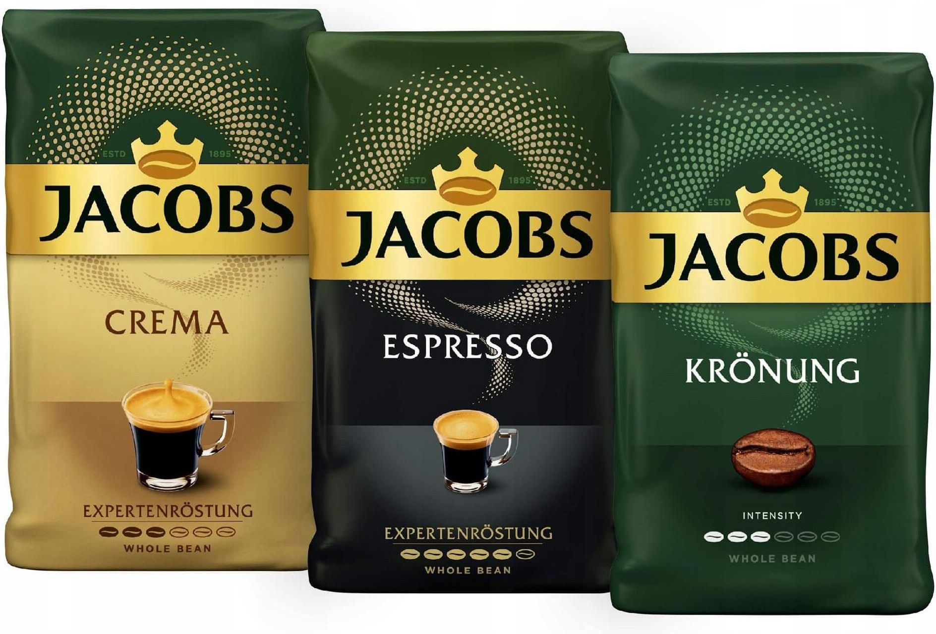 Kawa Jacobs Kawa Ziarnista 3 Rodzaje 3x500g - Ceny i opinie - Ceneo.pl
