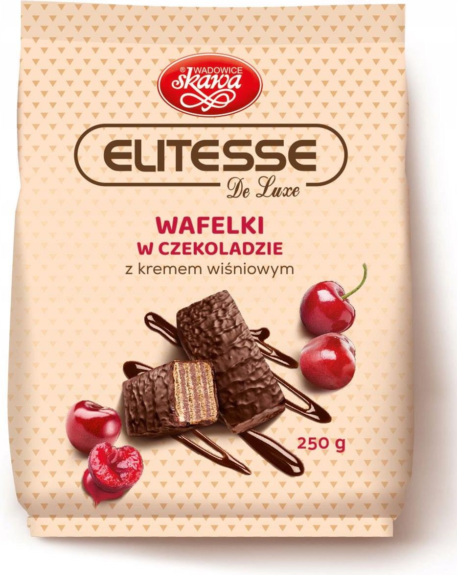 Skawa Elitesse Wafelki W Czekoladzie Z Kremem Wiśniowym 250g - Ceny i ...