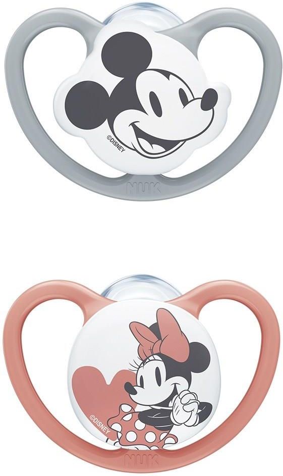 NUK Space Disney Myszka Miki silikonowy 18-36M szary+czerwony 2 szt. - Ceny i opinie - Ceneo.pl