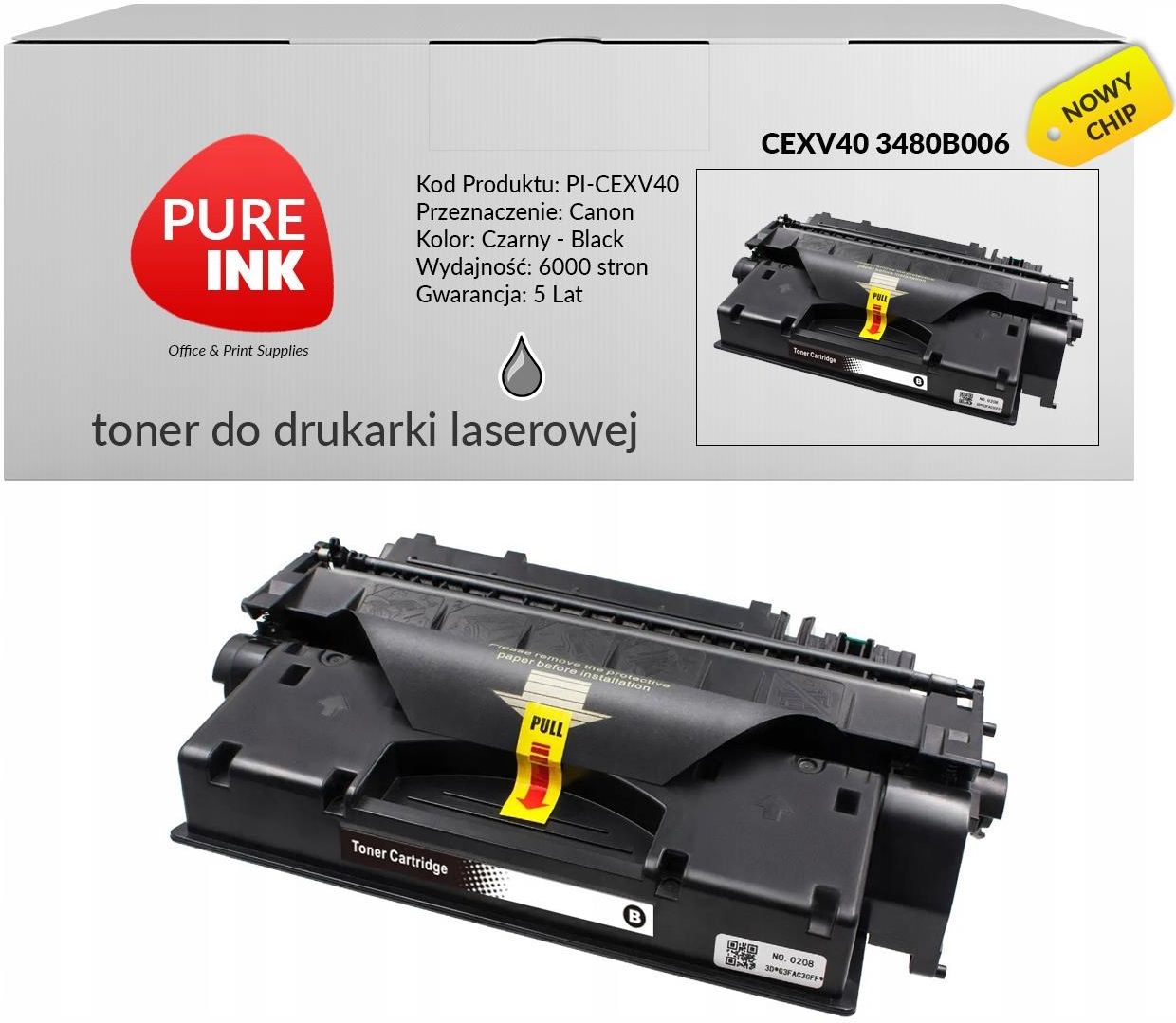PUREINK TONER CEXV40 C-EXV40 DO CANON 1133IF (PICEXV40) - Opinie i ceny ...