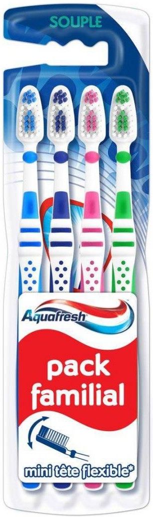 Glaxosmithkline Aquafresh Szczoteczka do Zębów Familii Pack 4szt ...